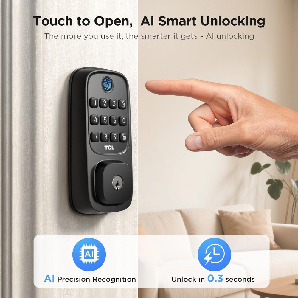 TCL D1 Fingerprint Digital Smart Door Lock with Keypad - TCL